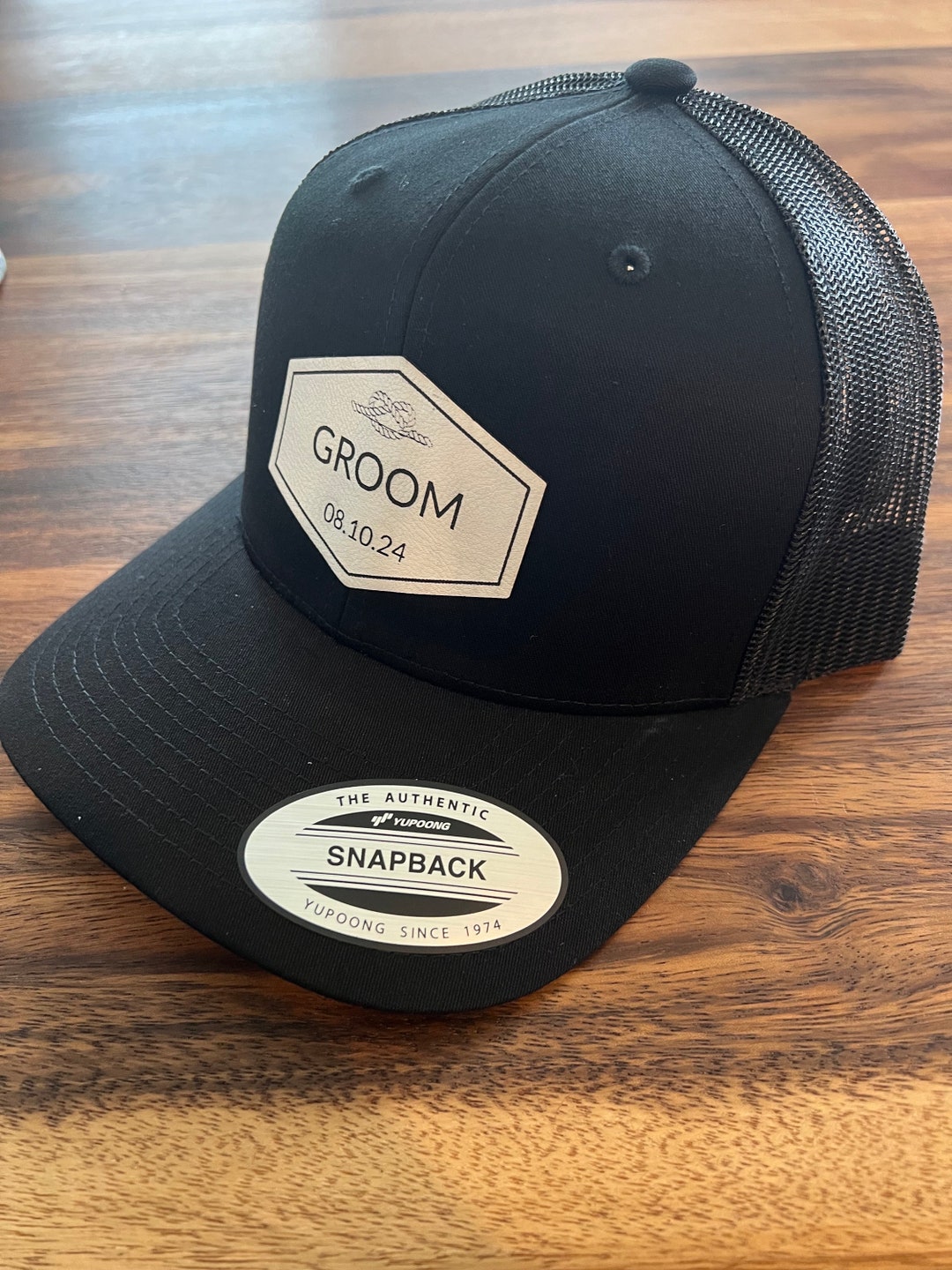 Custom Groom White Leather | Groomsman Caps | Best Man Hat | Groom ...