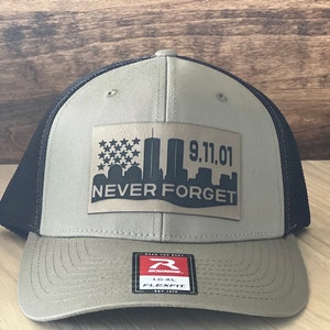 9/11 Never Forget Hat With Patch | Trendy Hat | Hat Trend | Funny Hat ...