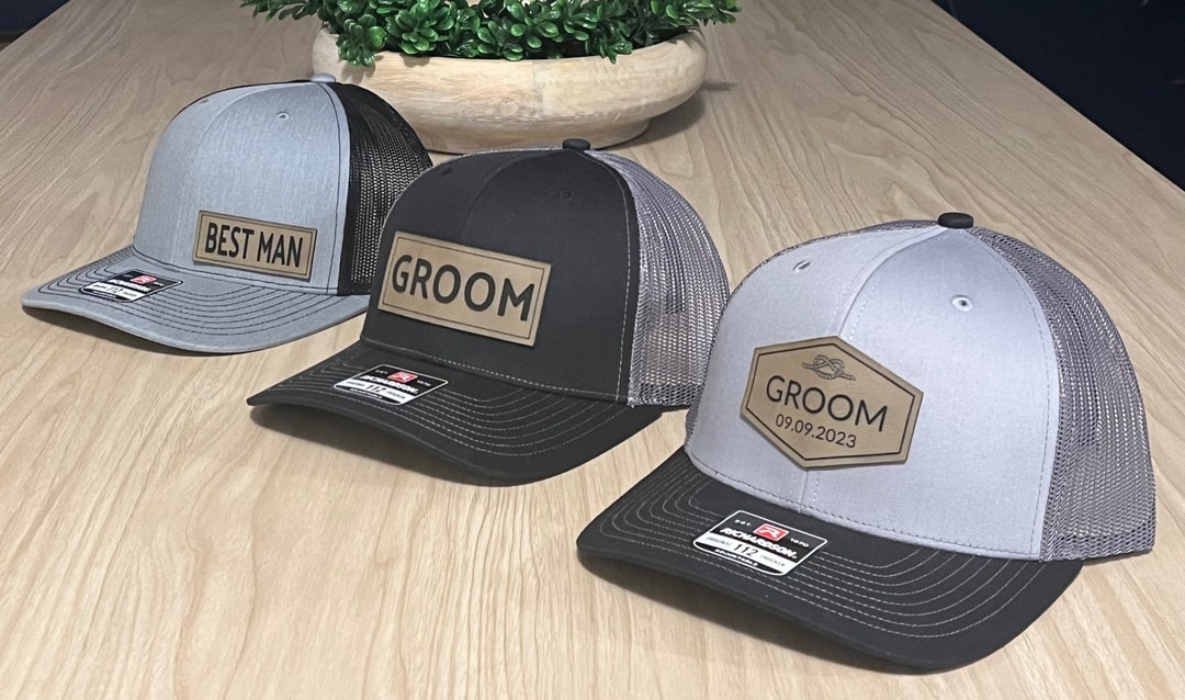 Custom Groom Wedding Party Hats | Groomsman Caps | Best Man Hat | Groom ...