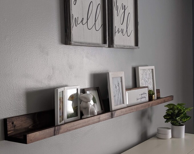 Wide, 44", 46", 48", or 50 Inches,floating Ledge Shelf, Picture Ledge ...