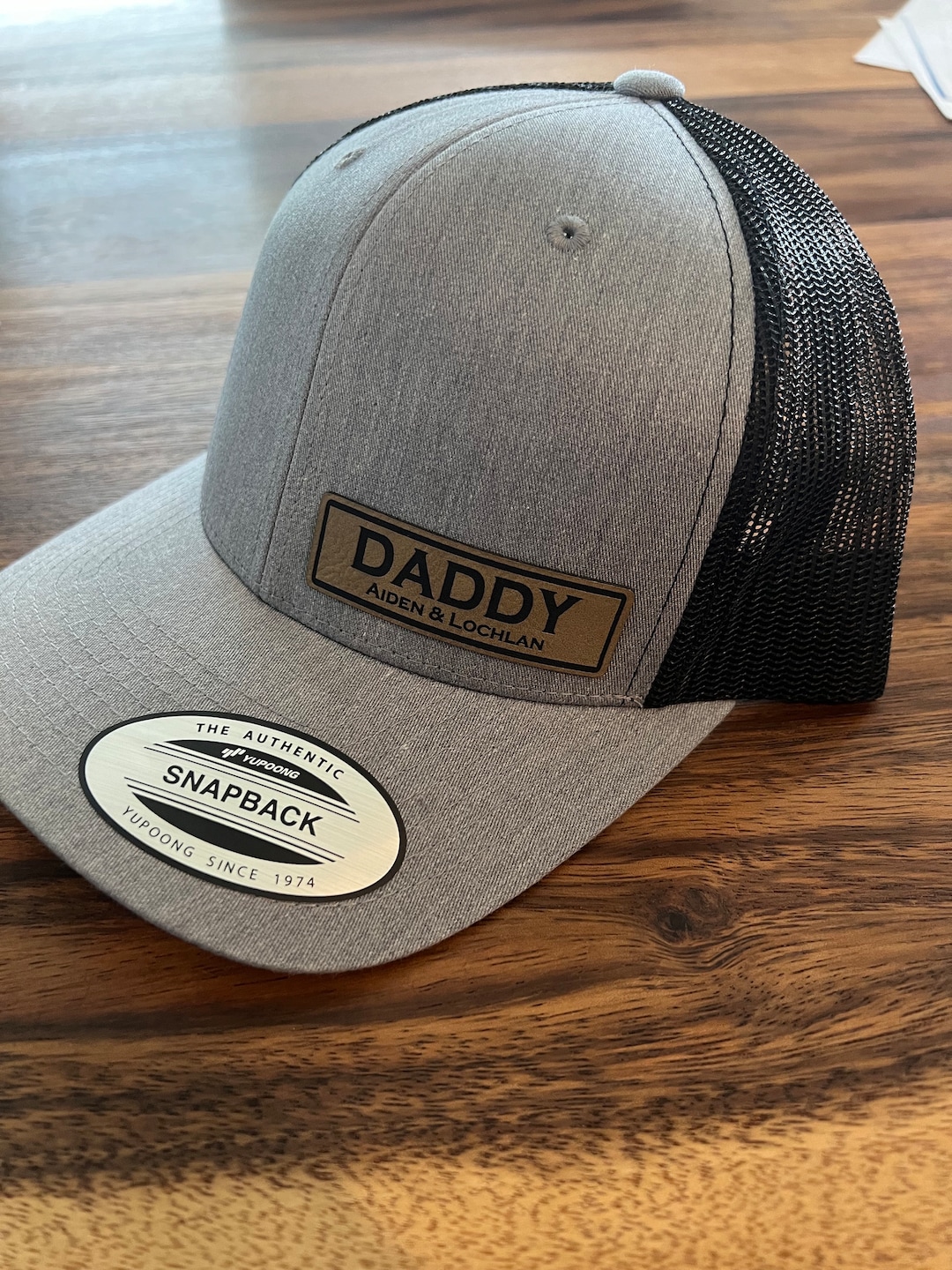 Personalized Daddy Hat With Kids Names | Snapback Hat | Pops Hat ...