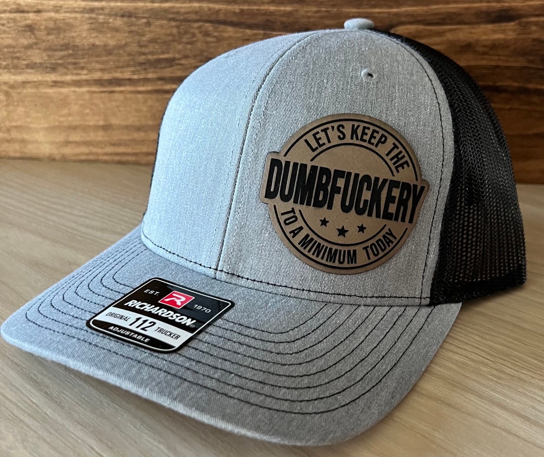 Dumbfuckery Trucker Hat With Patch | Trendy Hat | Hat Trend | Funny Hat ...