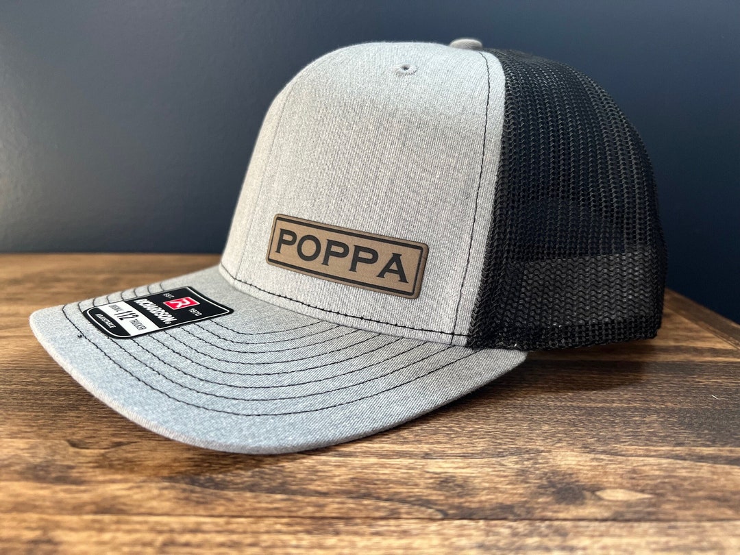 Poppa Hat | Custom Poppa Gift | Snapback Hat | Poppa | Poppa Baseball Cap | Trucker Hat | Patch ...