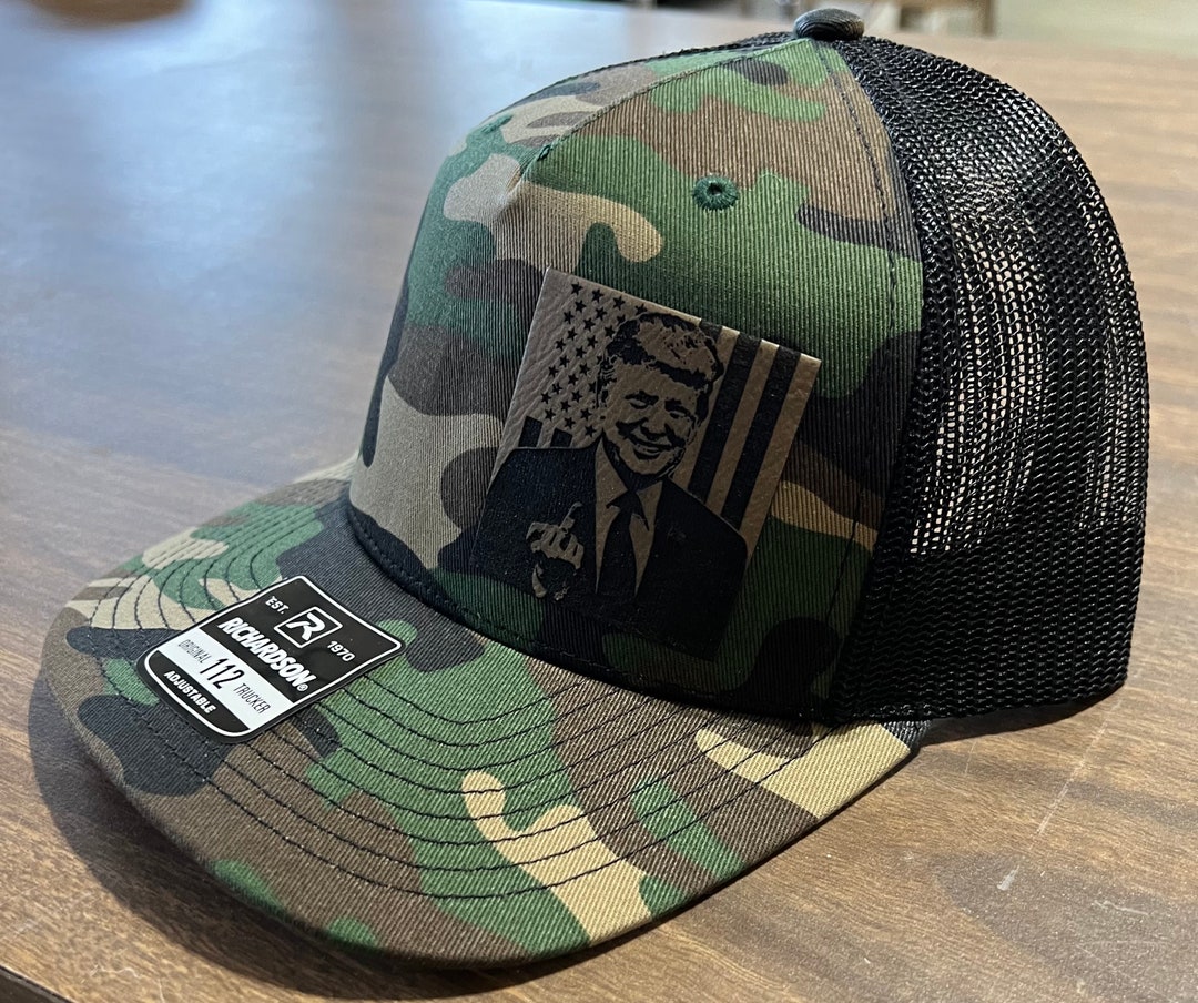 Donald Trump American Flag Trucker Hat With Patch | Trendy Hat | Hat ...
