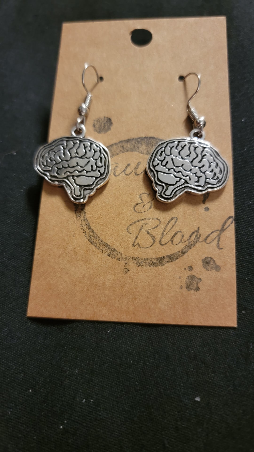 Brain Earrings Educational Aesthetic Csi Prop Art Smart Nurse ...