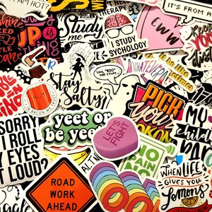15 Piece Meme Sassy Attitude Stickers Mystery Pack Version 1.0 Funny ...