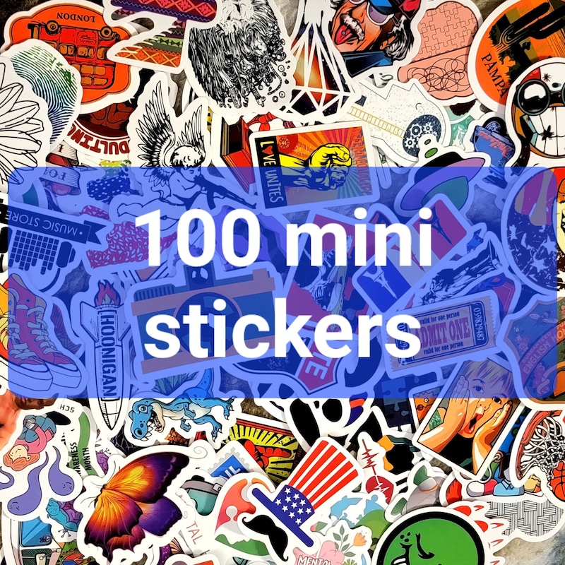 Sticker Pack 10 100 - Etsy
