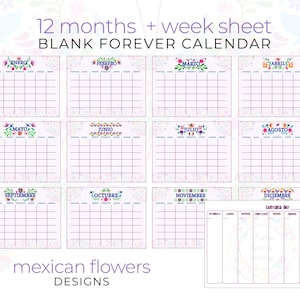 Digital Download of Beautiful Otomi Like Mexican Flowers, Instant ...