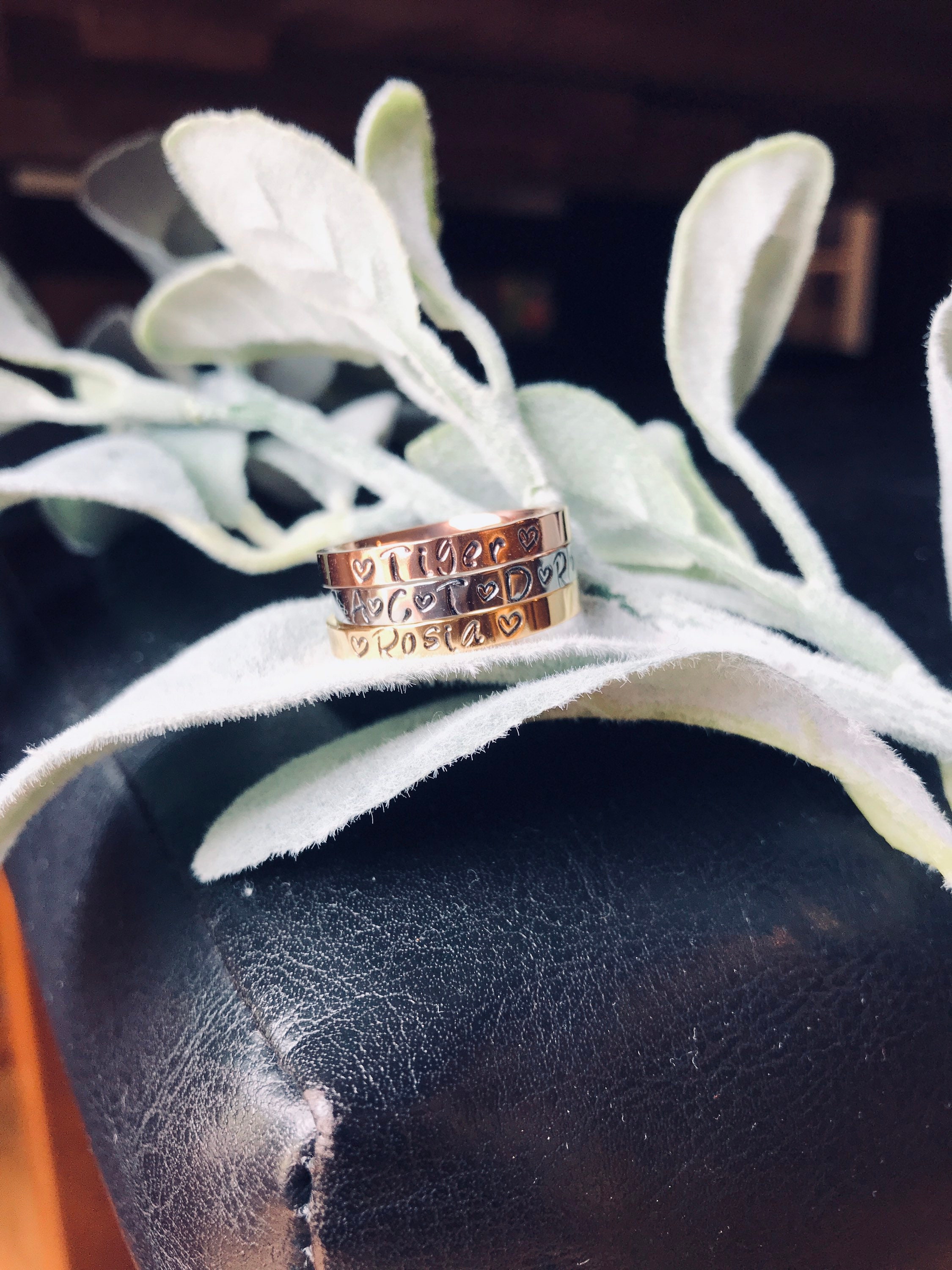 Stackable Personalized Rings - Etsy