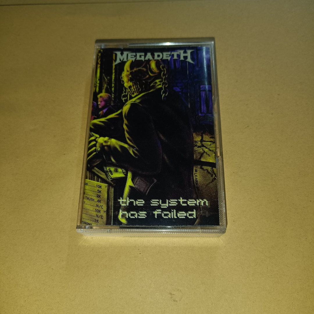 Megadeth the System Has Failed Cassette Tape - Etsy