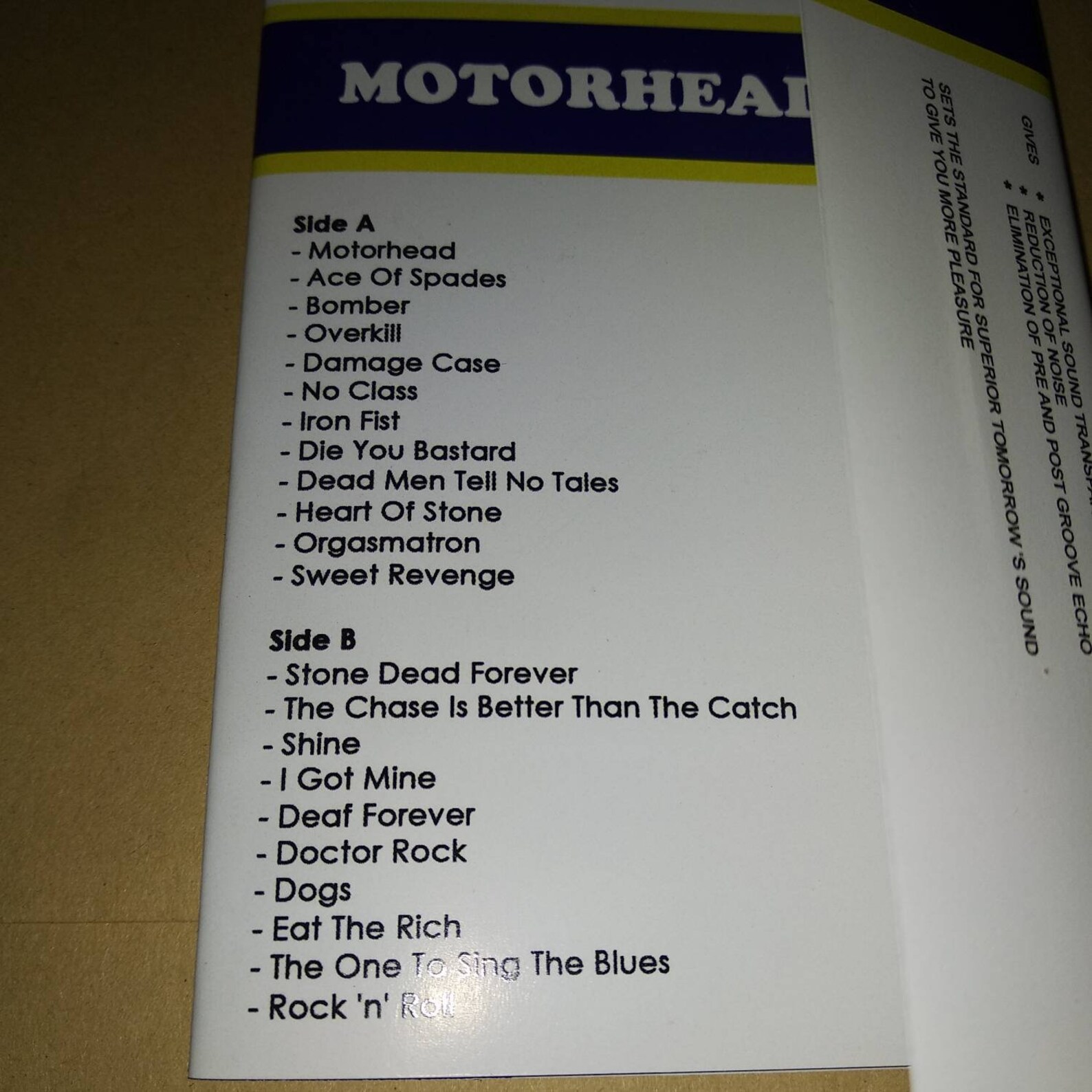 Motorhead the Best of Motorhead Cassette Tape - Etsy