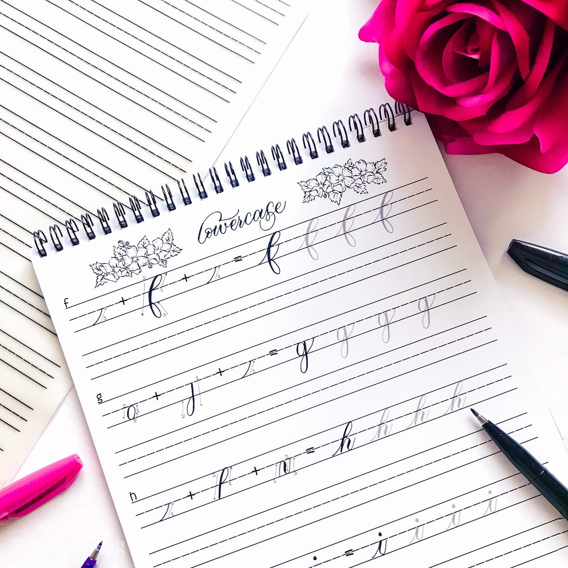 Small Brush Lettering Guide -digital File - Etsy