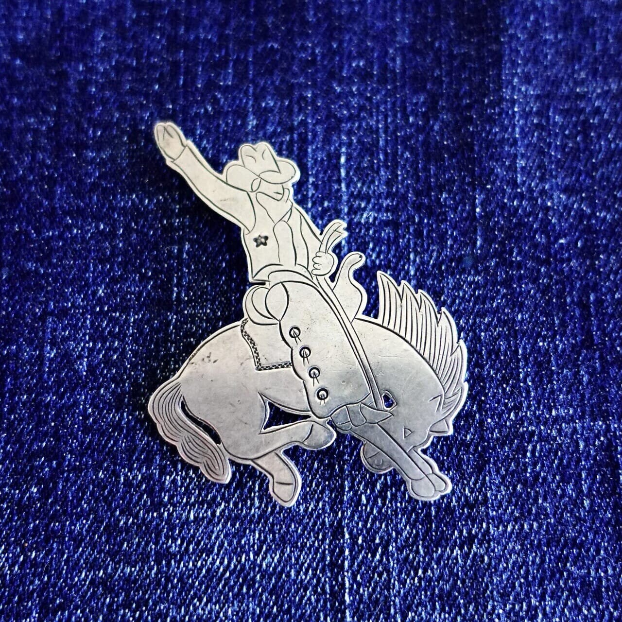 Rodeo Cowboy Hat Pin / Sterling Silver by Don Lucas Silversmith - Etsy