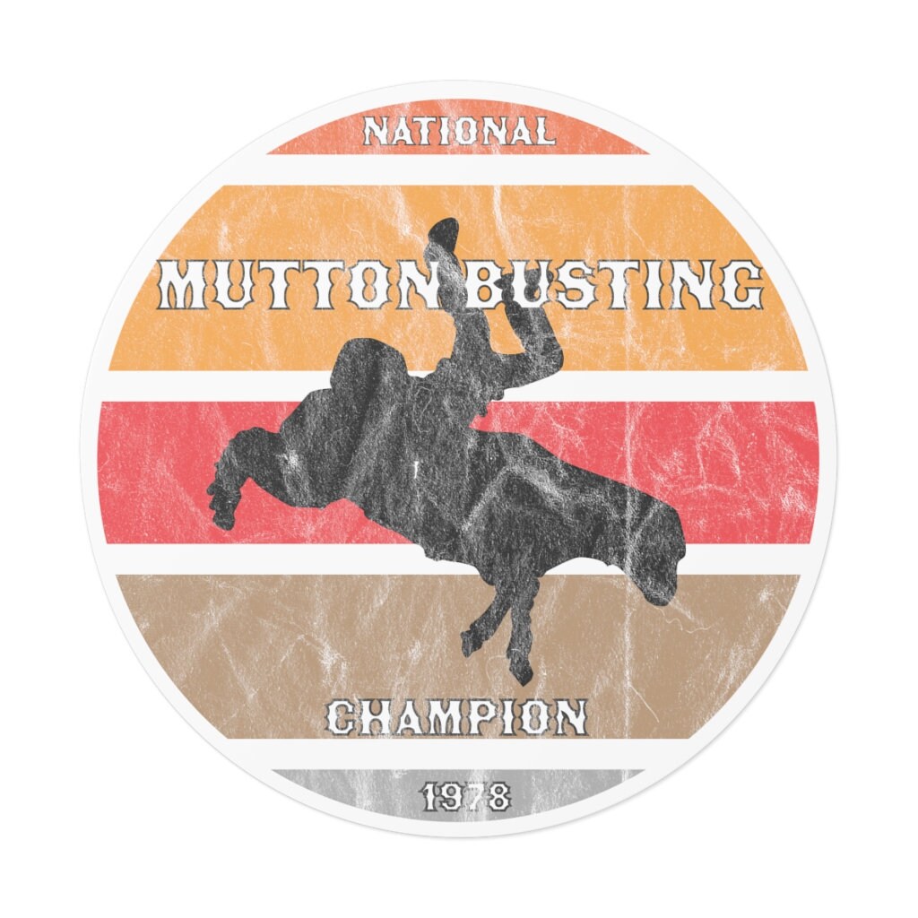 Mutton Busting Champion Sticker - Etsy