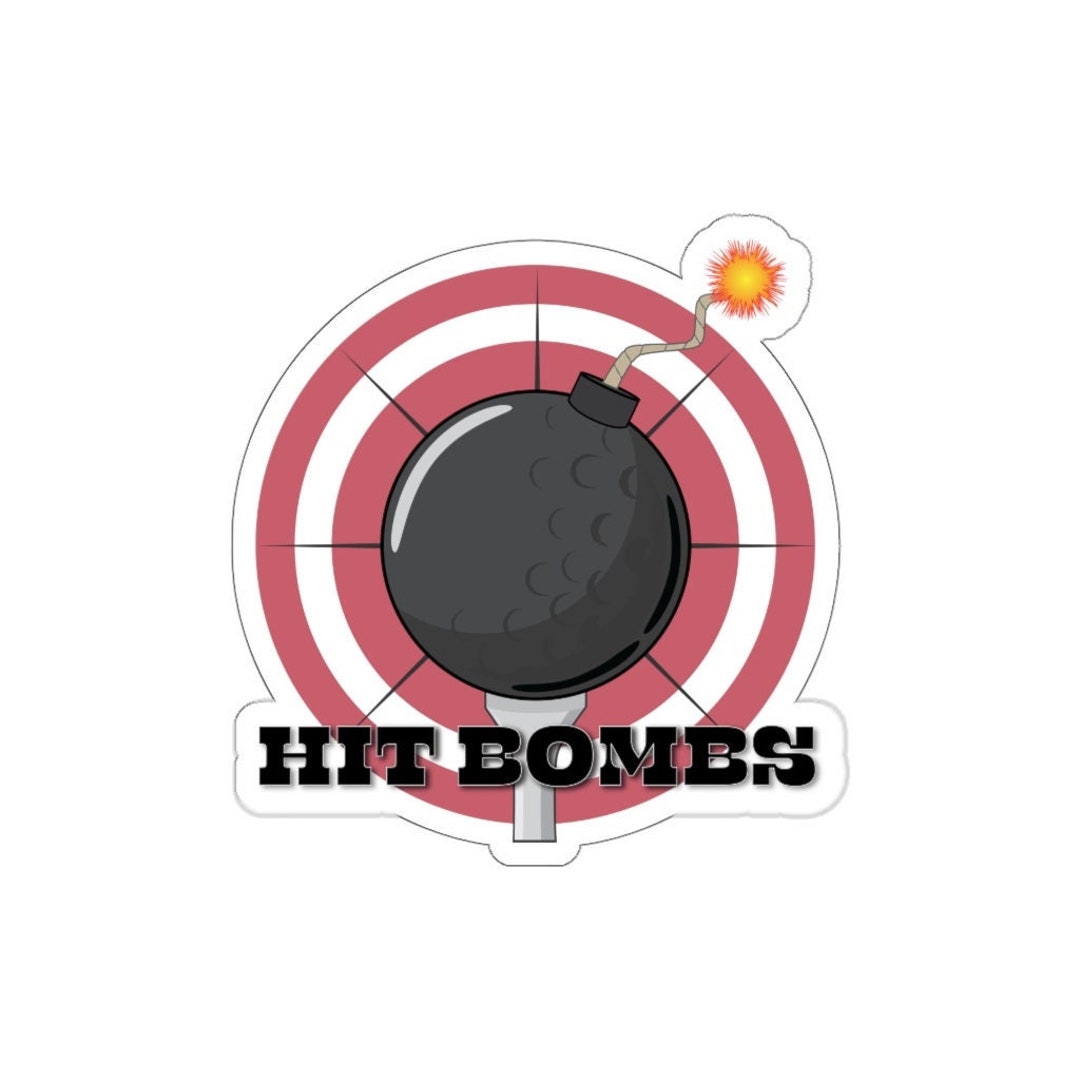 Golf Sticker Gift for Golfers Hit Bombs Decal - Etsy