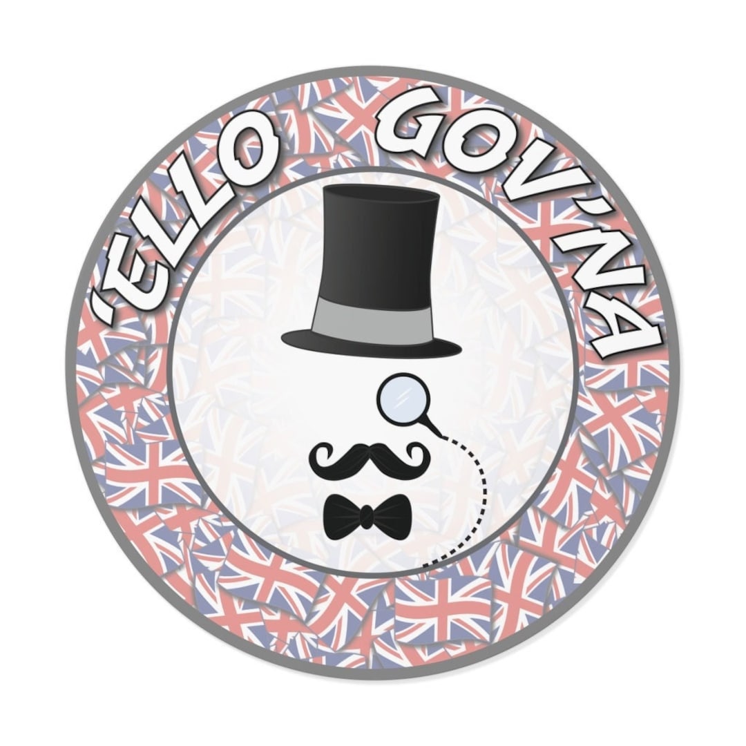 Ello Govna Sticker | English Accent Decal - Etsy