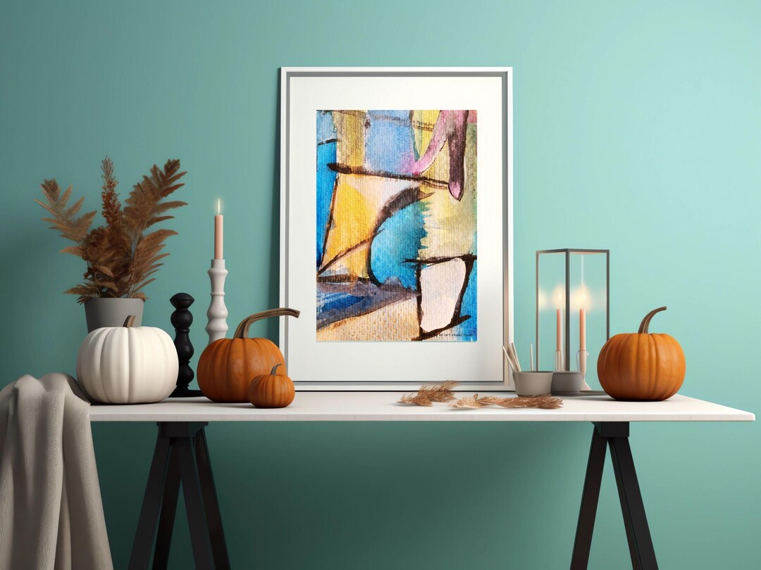 Poster Digital, Poster De Arte Moderno, Pintura Abstracta Original ...