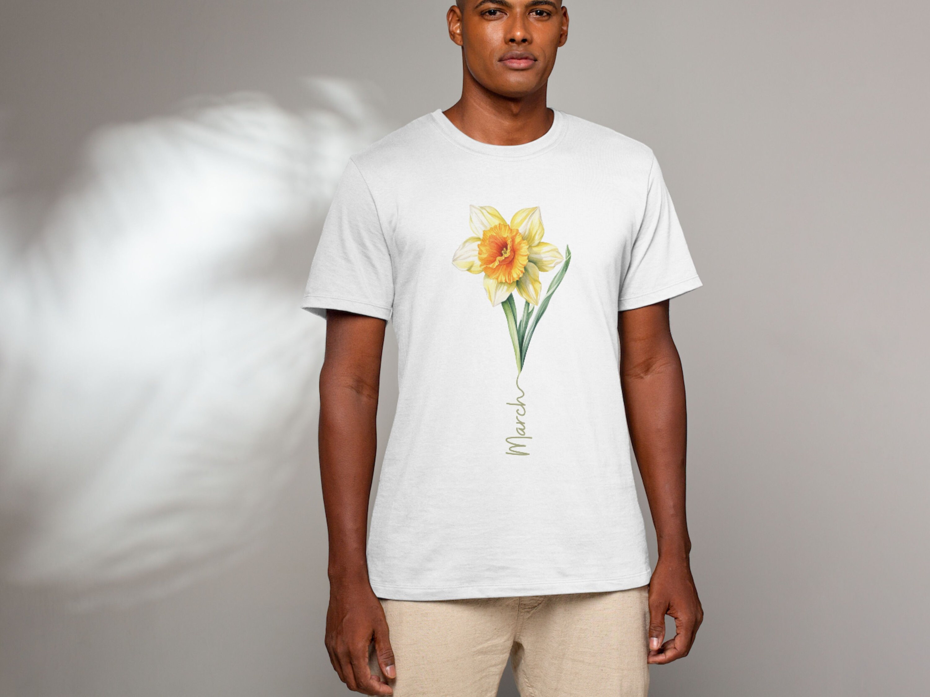 Flor De Nacimiento Marzo, Narciso, Birthflower March Daffodil, 2 ...