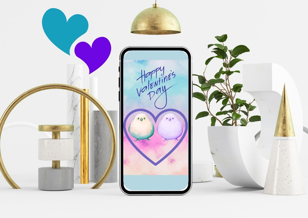 Lovebirds, Tarjeta GIF Animada Para Descargar, San Valentin, Valentines ...