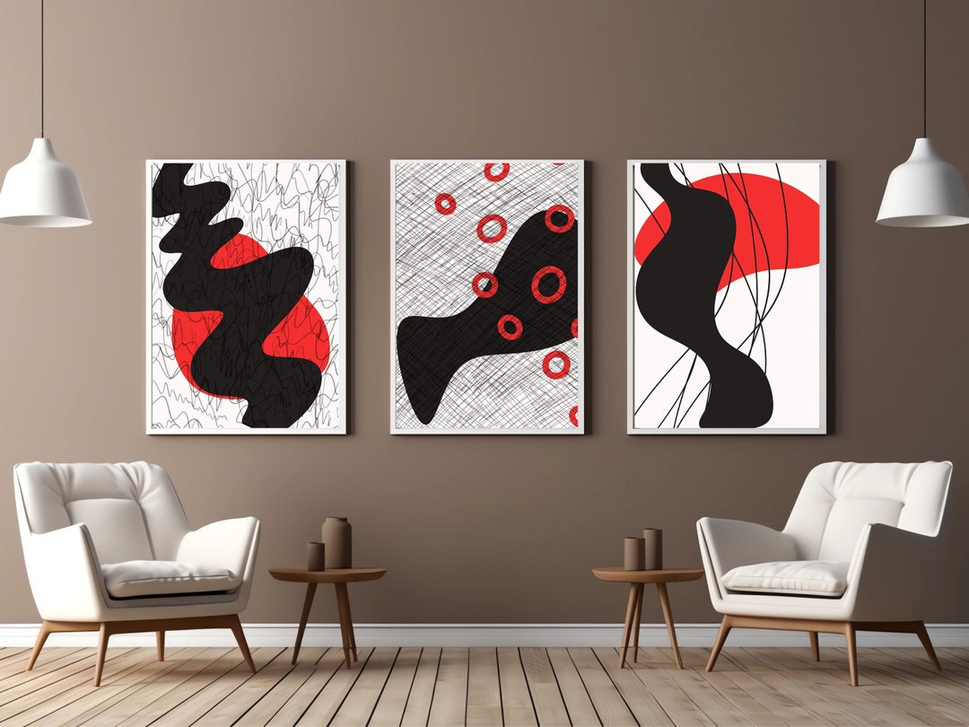 Impresion De Arte Moderno, Poster, Poster Digital, Juego De 3, Art ...