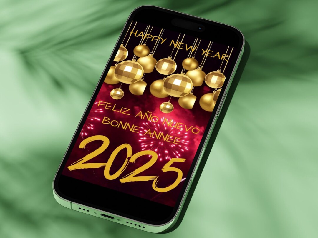 Tarjeta Gif Animada, Feliz Año Nuevo 2025, Felicitacion De Año Nuevo ...