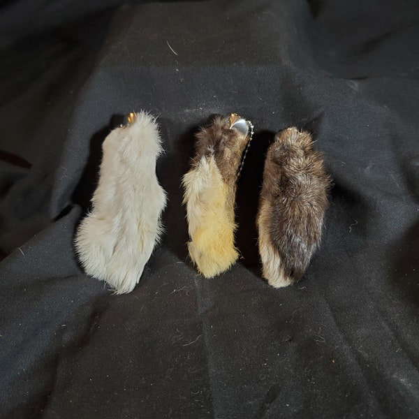 Rabbit Foot Keychain - Etsy