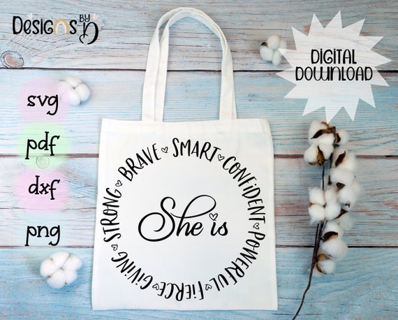 She is SVG is a Digital Download Print or Cut Design SVG | Etsy
