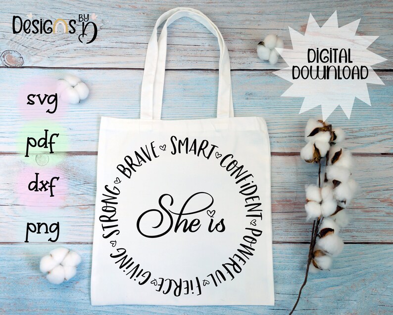 She is SVG is a Digital Download Print or Cut Design SVG | Etsy