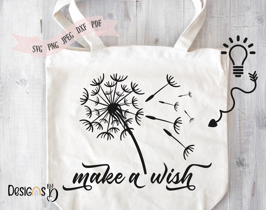 Make a Wish Digital Download Cutting File, Positive Quote, SVG File for ...