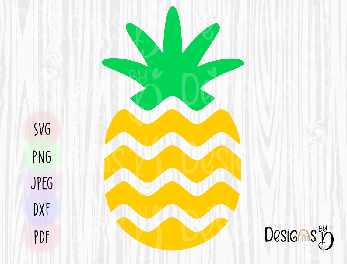 Pineapple SVG Pineapple Clipart PNG Vector Decal Fruit | Etsy