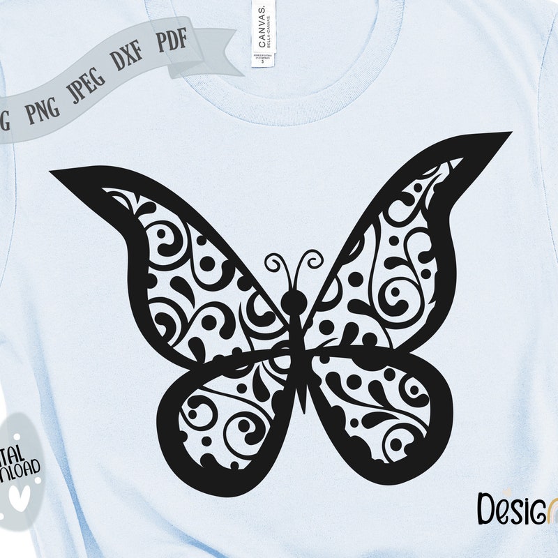 Butterfly Flourish - Etsy