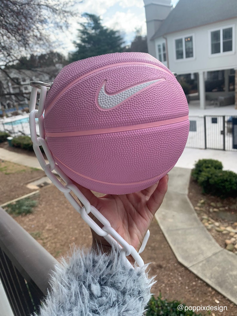 Hanging Basketball Planter in Nike Pink - Etsy