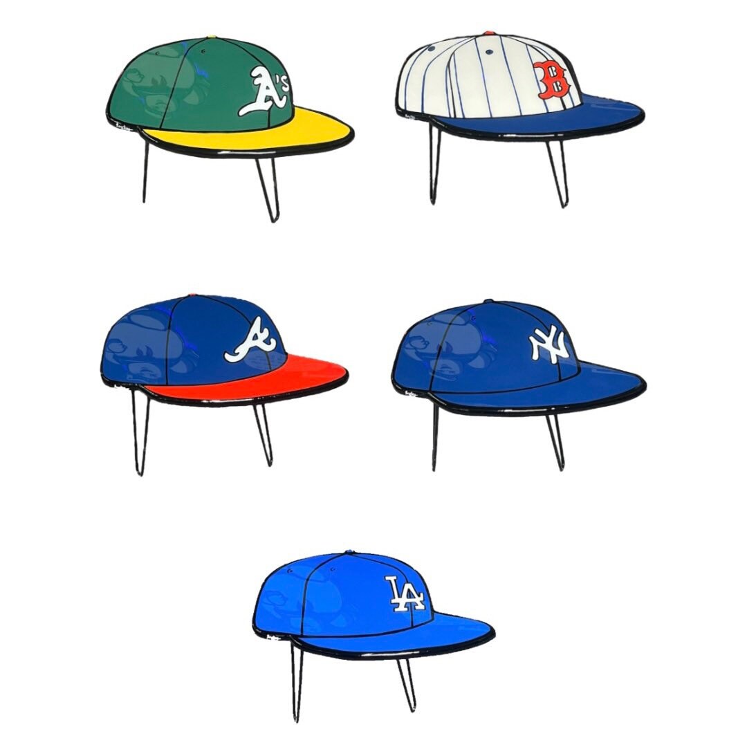 MLB HAT TABLES | by Lowkey Lyss - Etsy