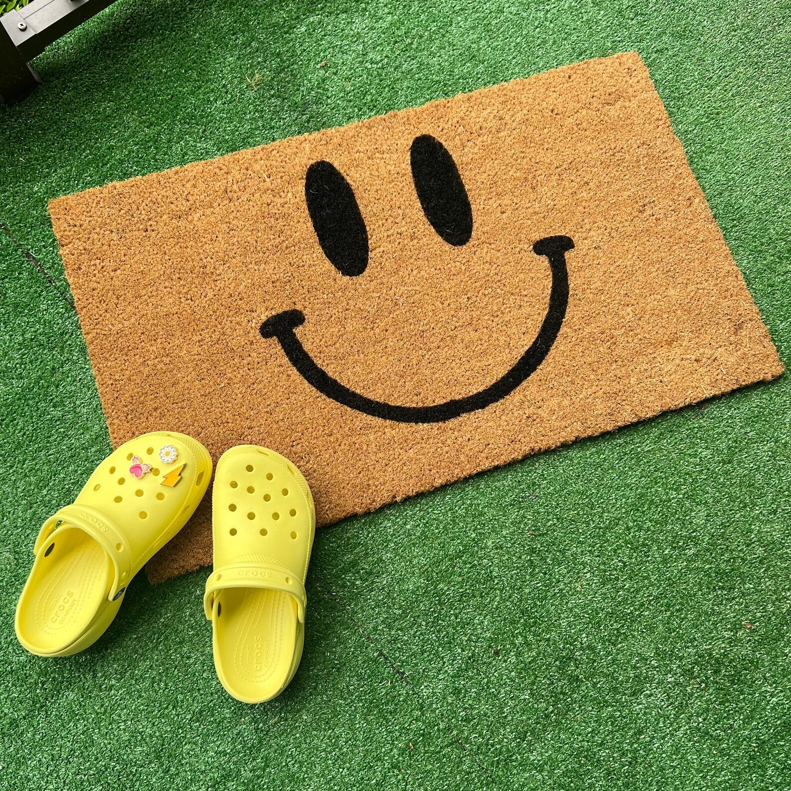 SMILEY FACE DOORMAT - Etsy