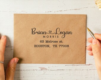 Personalized Company Name Stamp Company Address Stamp Custom - Etsy