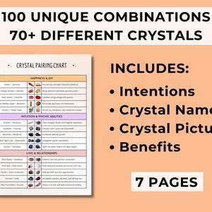 Crystal Pairing Chart, Crystal Combinations Guide, Crystal Pairings ...