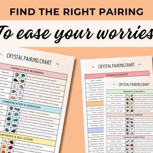 Crystal Pairing Chart, Crystal Combinations Guide, Crystal Pairings ...