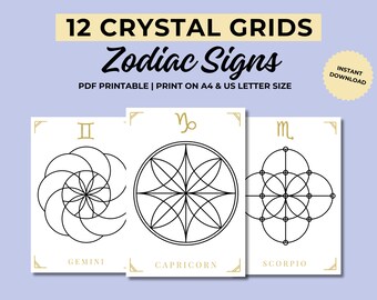 Sacred Geometry Crystal Grids - Etsy