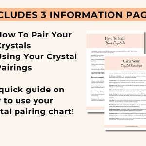 Crystal Pairing Chart, Crystal Combinations Guide, Crystal Pairings ...