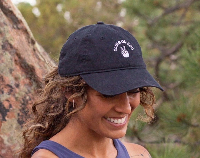 Rock Climbing Hat, Rock Climbing Caps, Rock Climbing Gifts, Embroidered ...