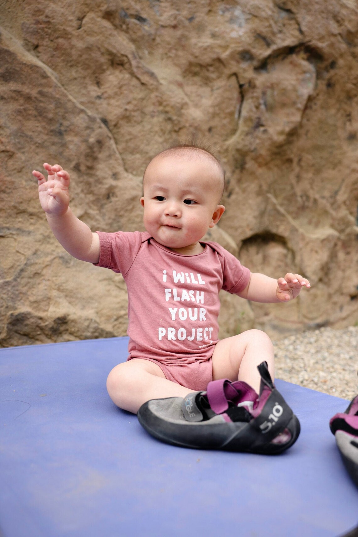 Climbing Baby Onesie, Flash Your Project, Rock Climbing Onesies, Baby ...