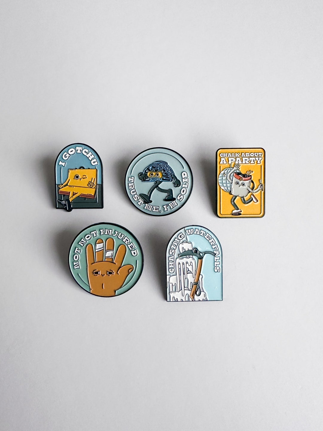 Custom 3-pack: Rock Climbing Pin // Gifts for Climbers, Ice Climbing ...