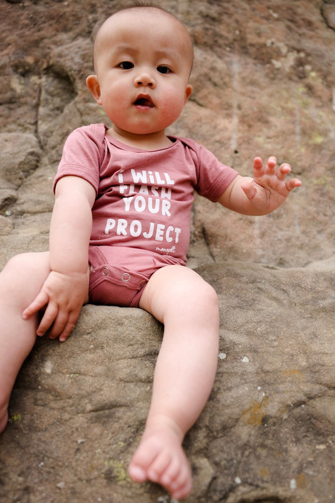 Climbing Baby Onesie, Flash Your Project, Rock Climbing Onesies, Baby ...