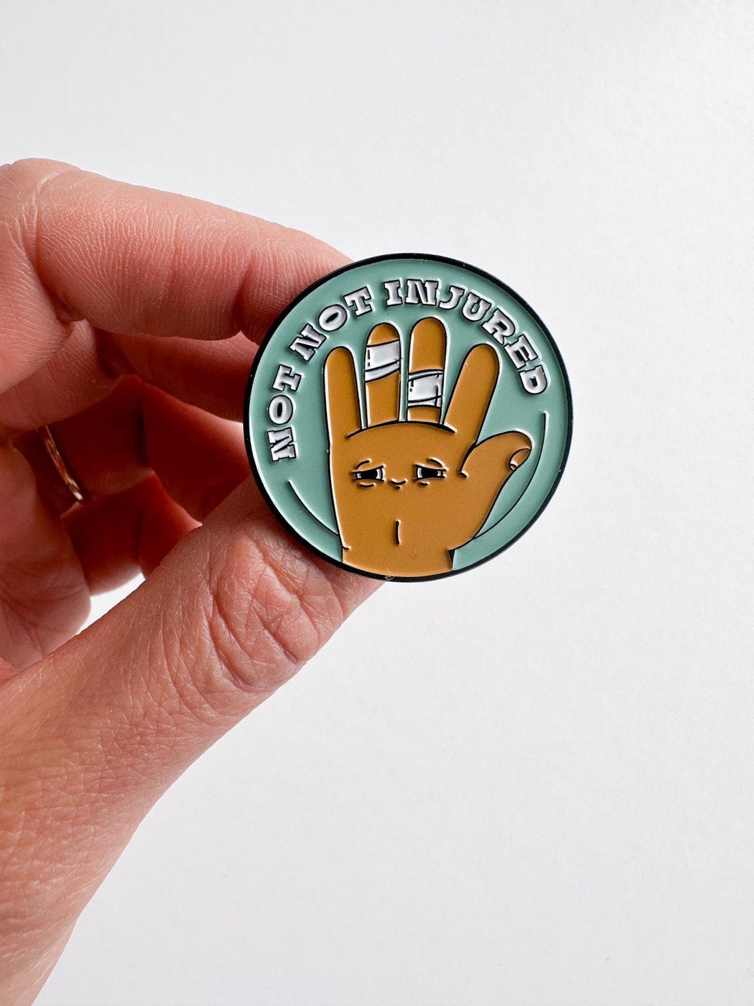 Rock Climbing Pin, Not Not Injured, Funny Climbing Gifts, Gifts for ...