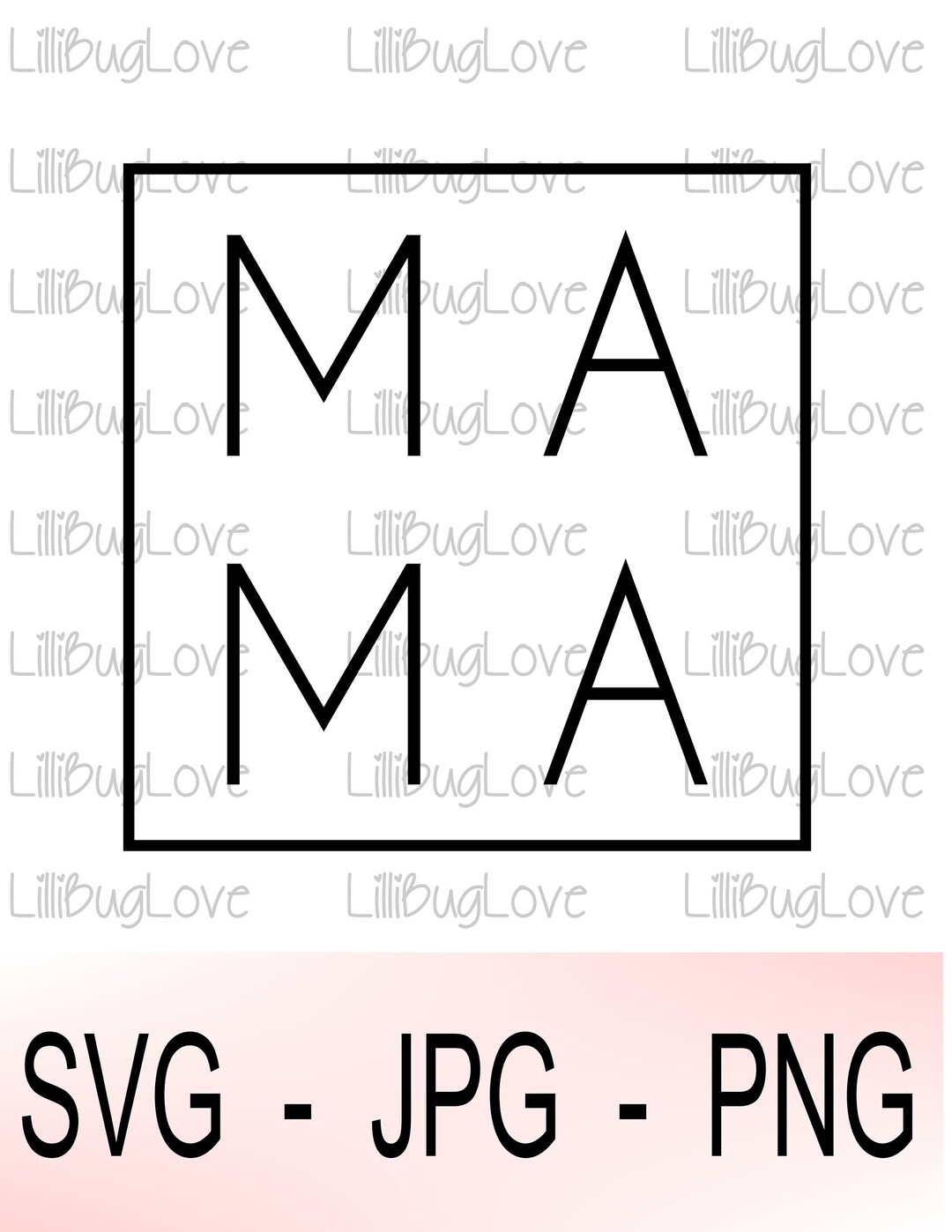 MAMA Square, SVG, PNG, Jpg, Sublimation, Tshirt, Cute, Mom Life, Mom ...