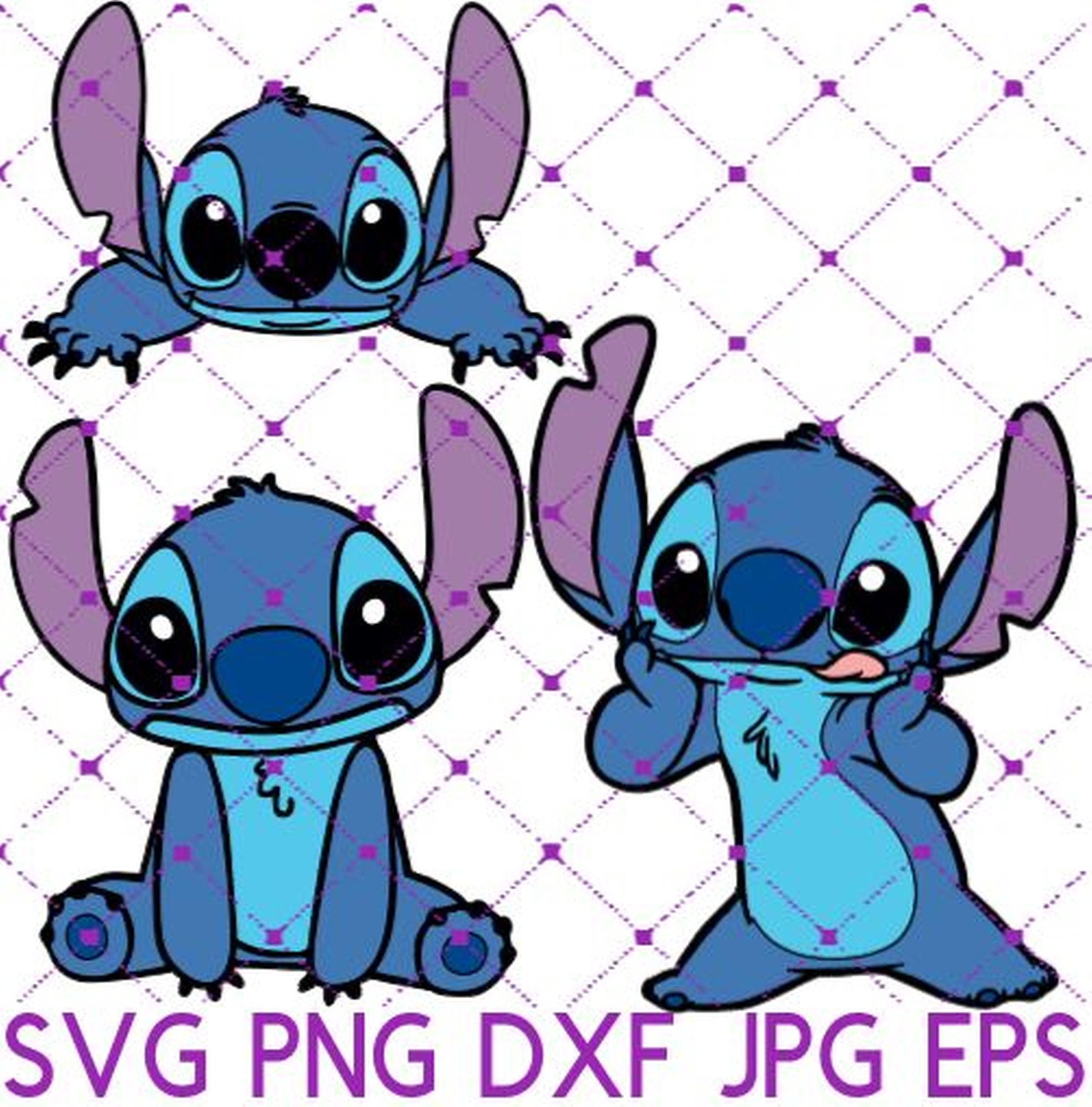 Stitch SVG bundle DXF PNG jpg Digital File Only Lilo and | Etsy