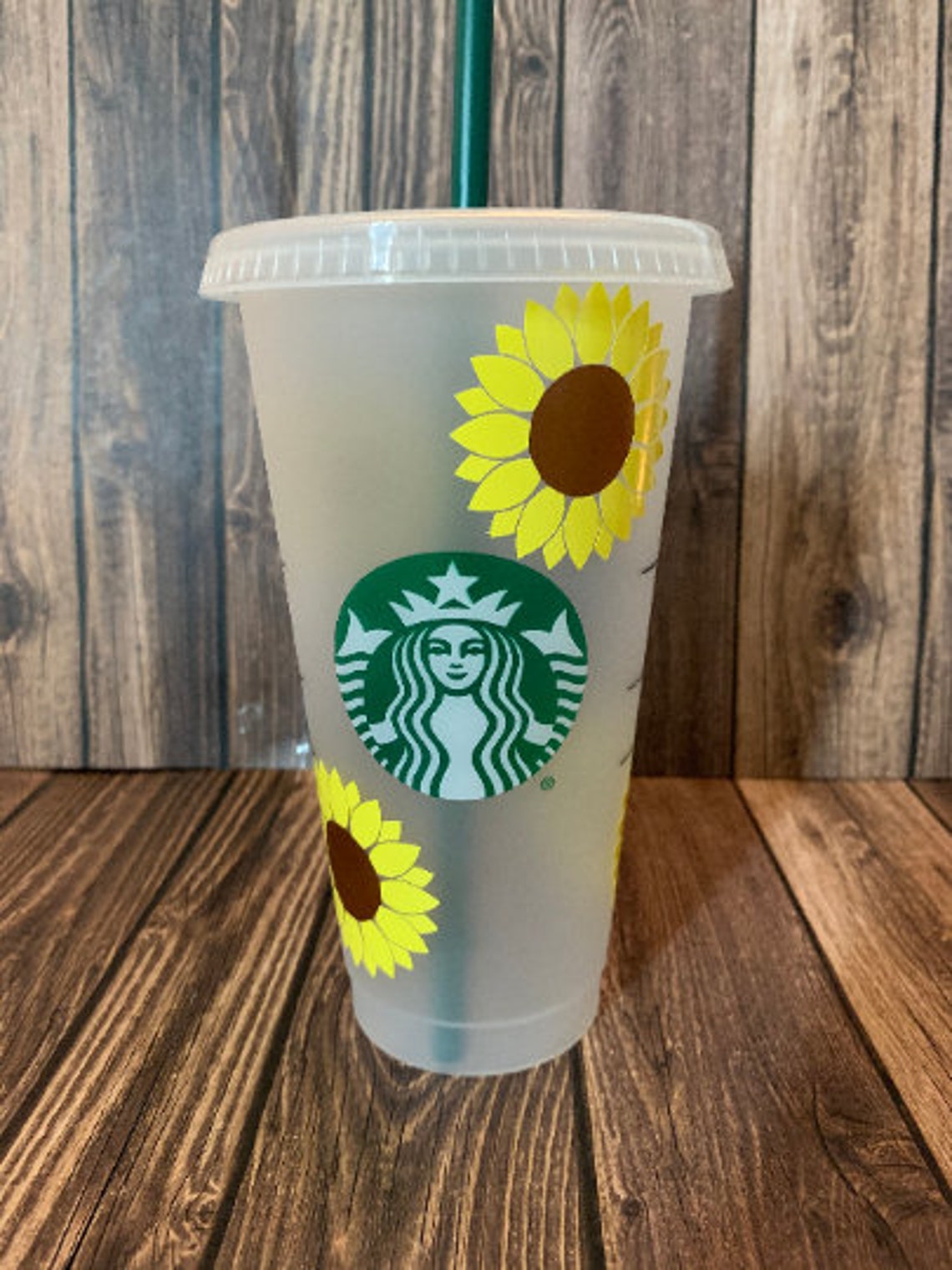 Sunflower SVG PNG JPG Starbucks Cup Decal Cut File - Etsy