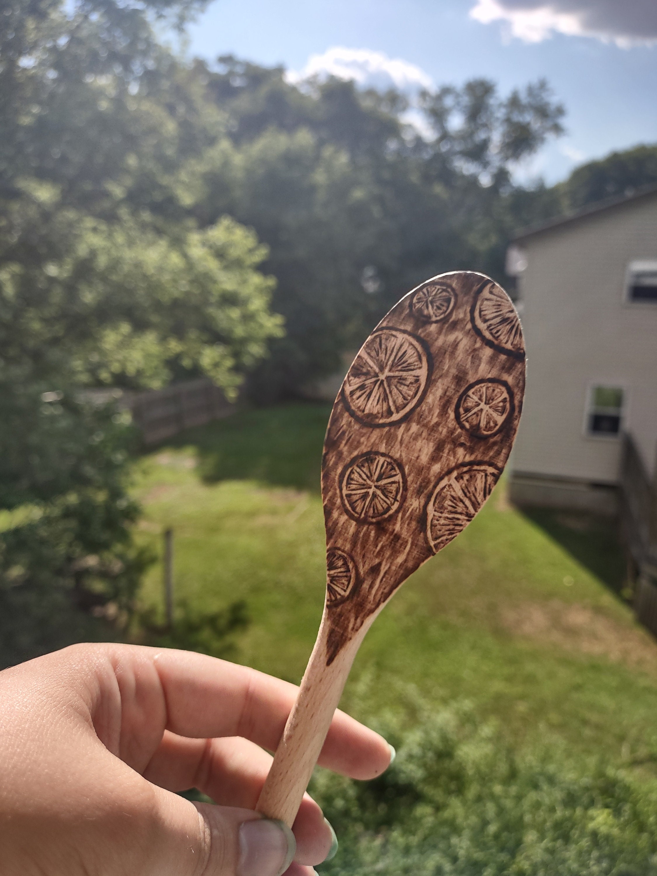 Hand Wood Burnt Custom Spoons - Etsy