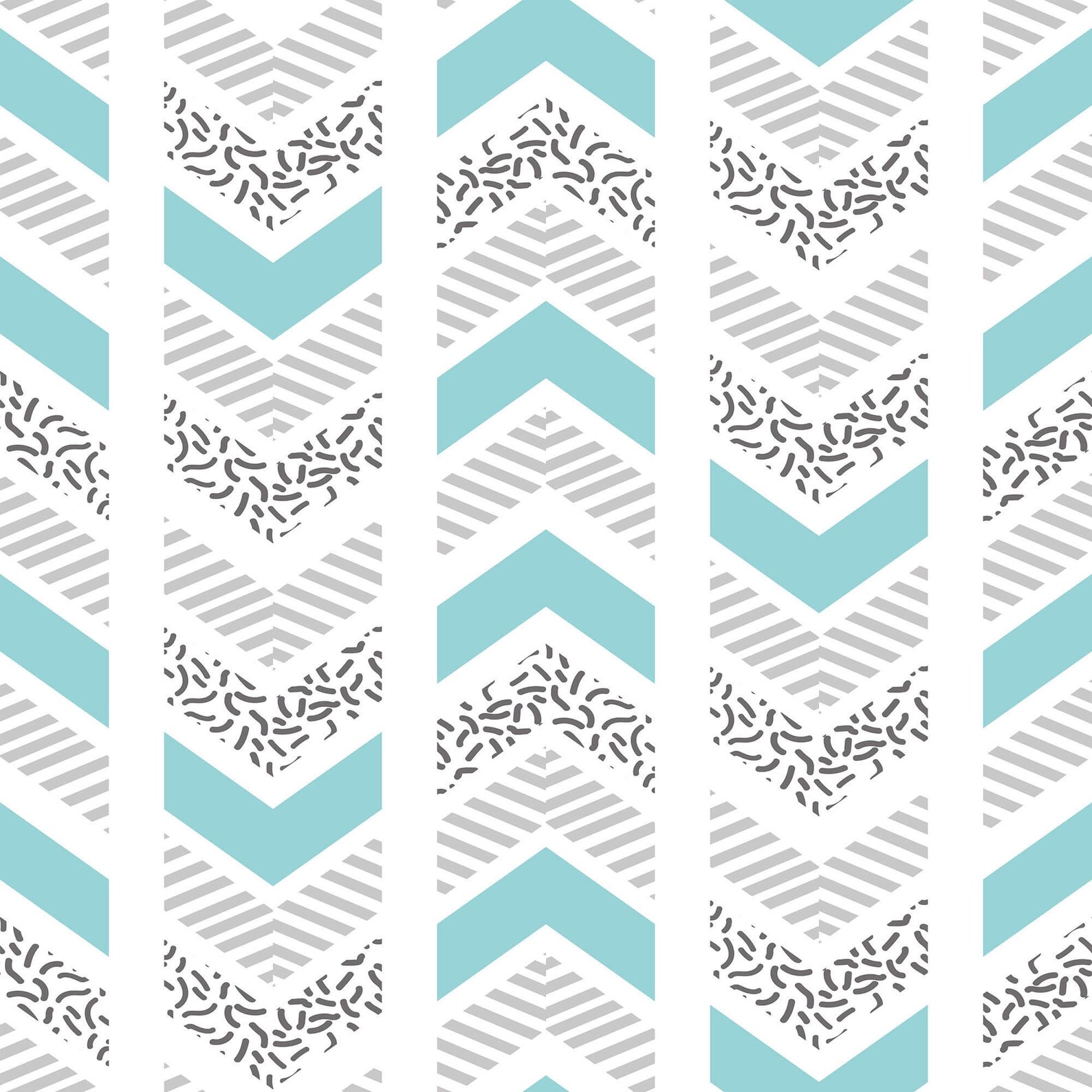 Silver and Blue Chevron Geometric Peel and Stick Removable Wallpaper ...