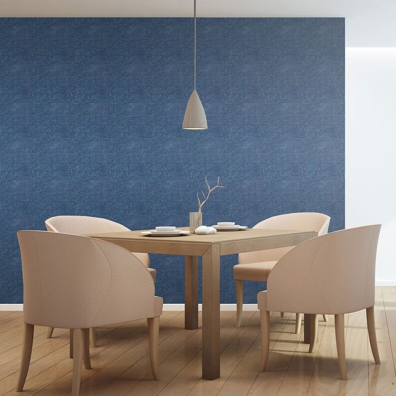 Blue Peel and Stick Texture Peel and Stick Removable Wallpaper - Etsy